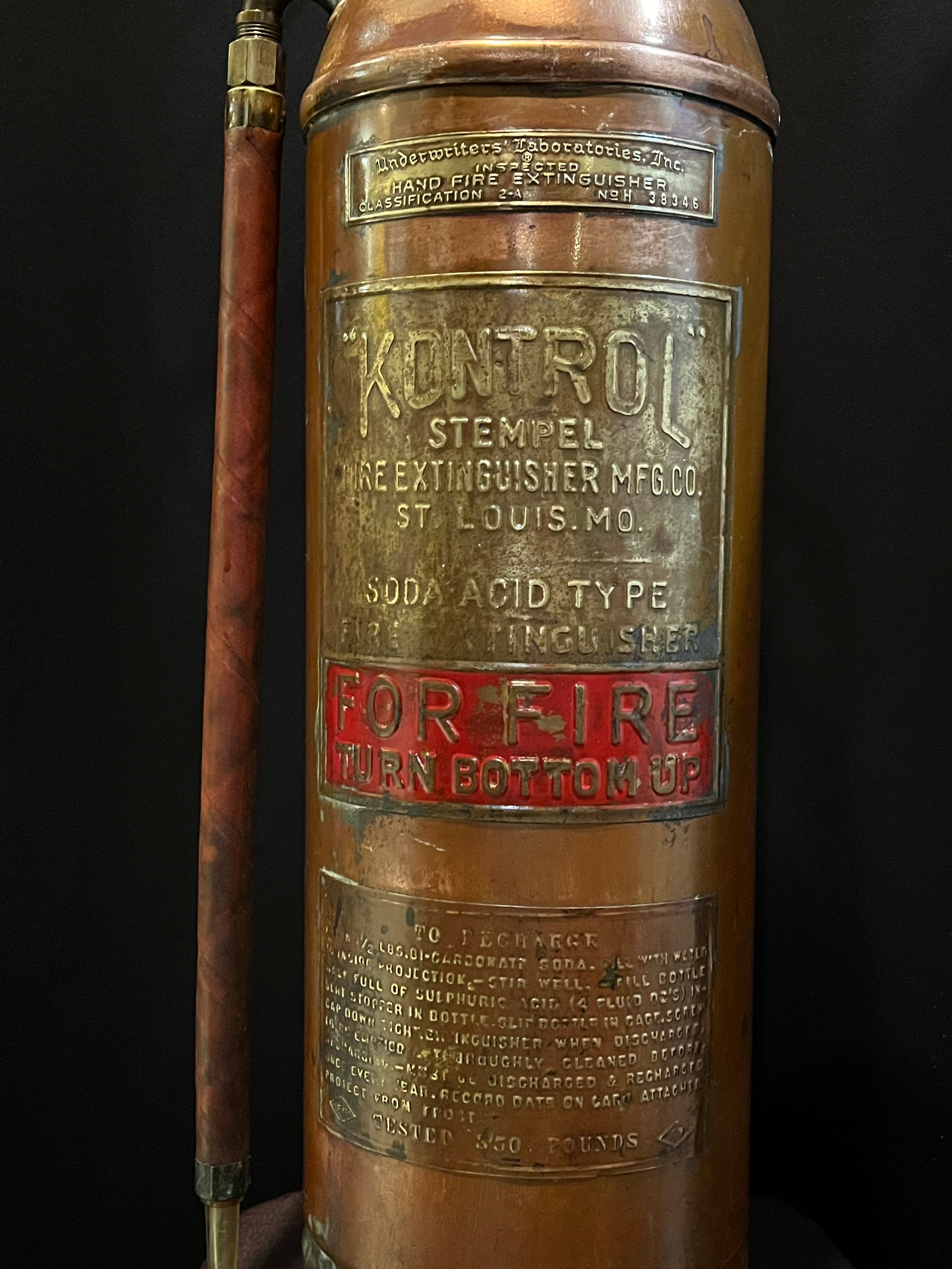 Vintage Fire Extinguisher Light | Steampunk Sammie Designs